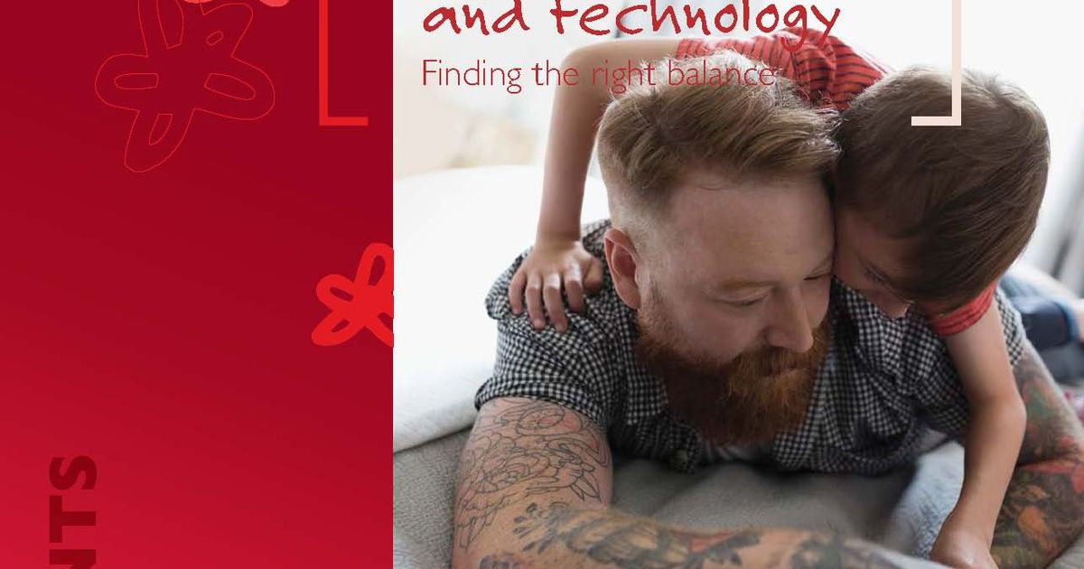 Young children and technology: Finding the right balance