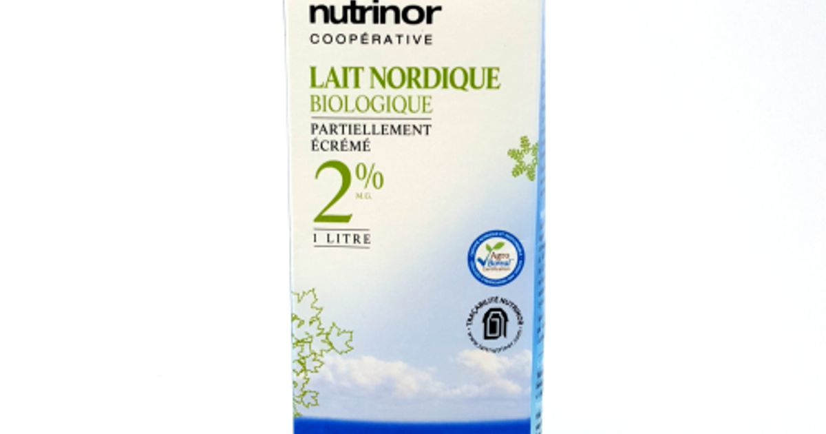 NUTRINOR ORGANIC NORDIC MILK 2% - 1L