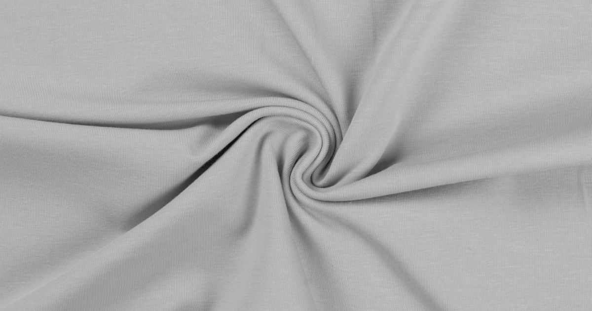 Uni: silver grey, coton lycra (euroknit)