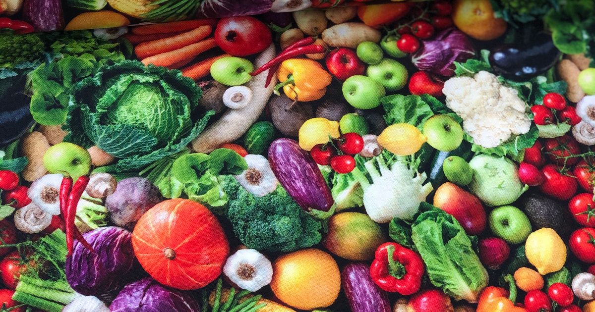 Vegetable: multi, 100% cotton