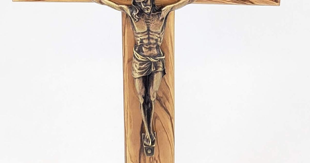 Wooden Crucifix on base