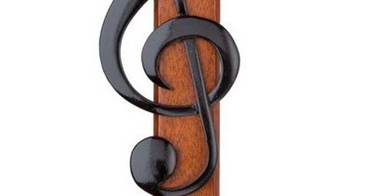 Treble clef cross