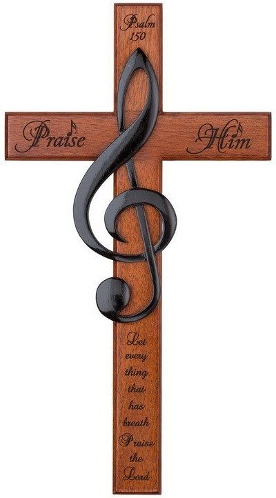 Treble clef cross