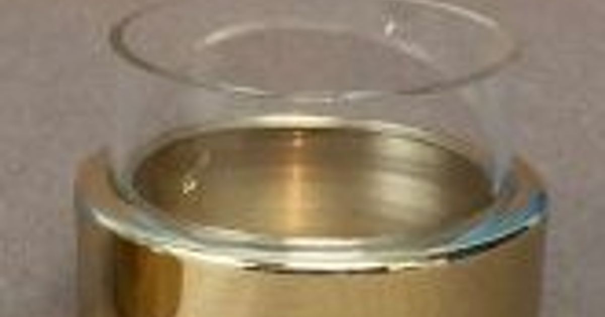 Brass flame protector for candle shells