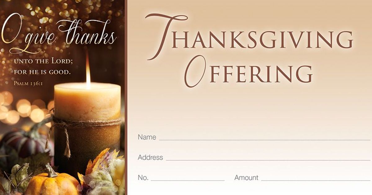 Thanksgiving Offering Enveloppes
