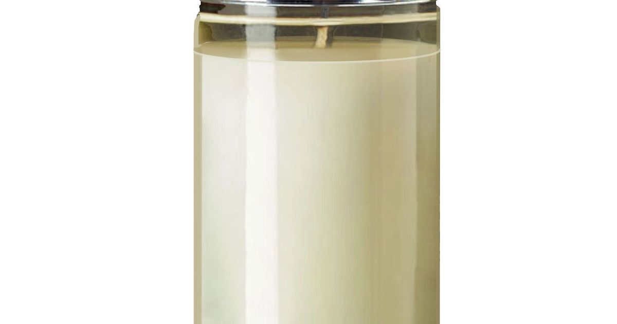 100% beeswax glass candle
