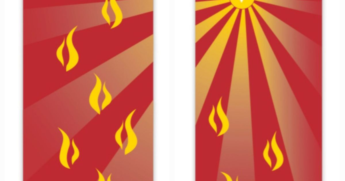 Large religious banners