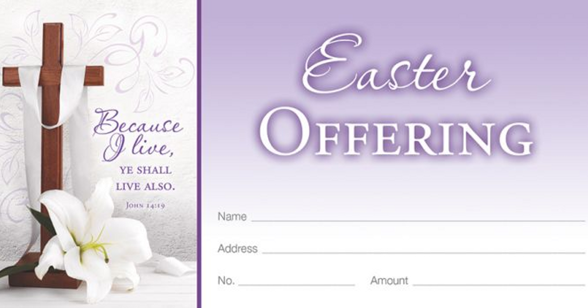Offering Envelope for Easter