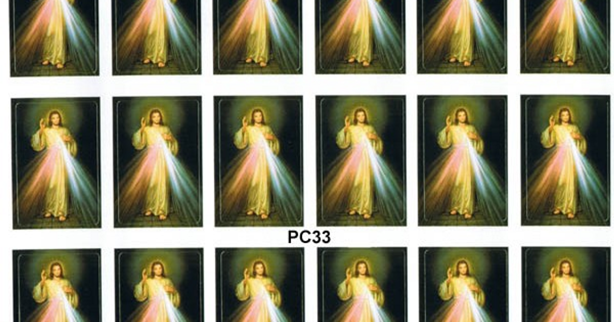 Divine Mercy stickers in bulk