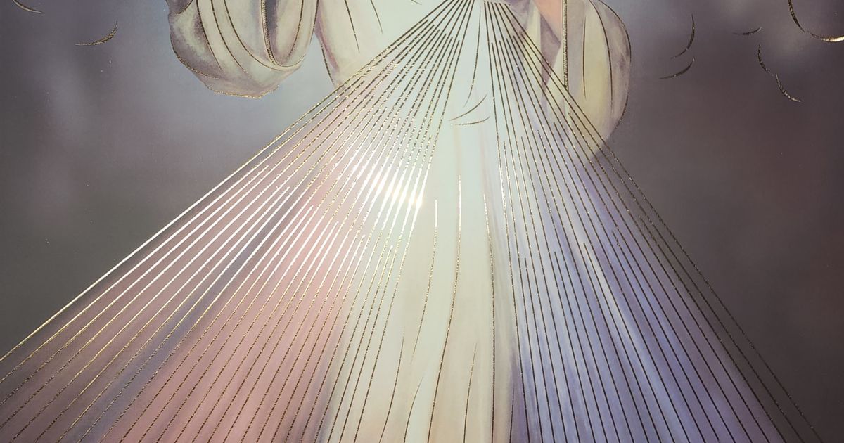 Divine Mercy print in French