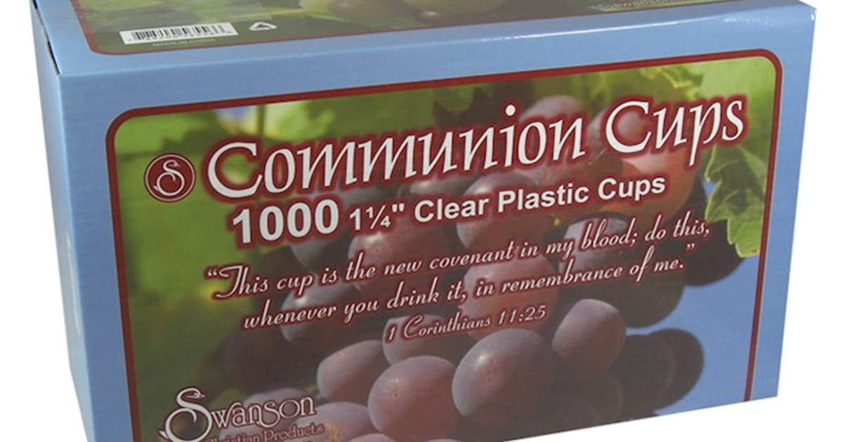 Plastic communion cups 1-1/4"