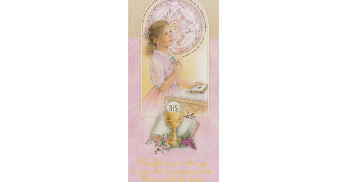 First Communion bookmark