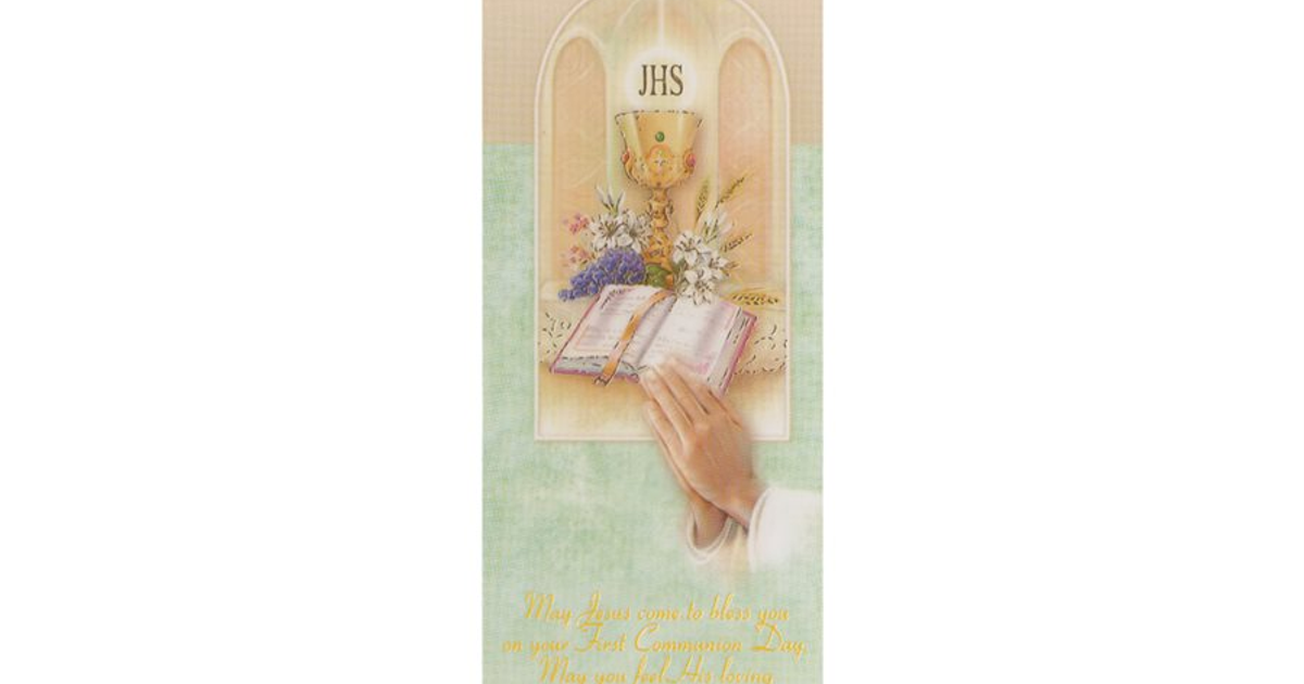 First Communion bookmark