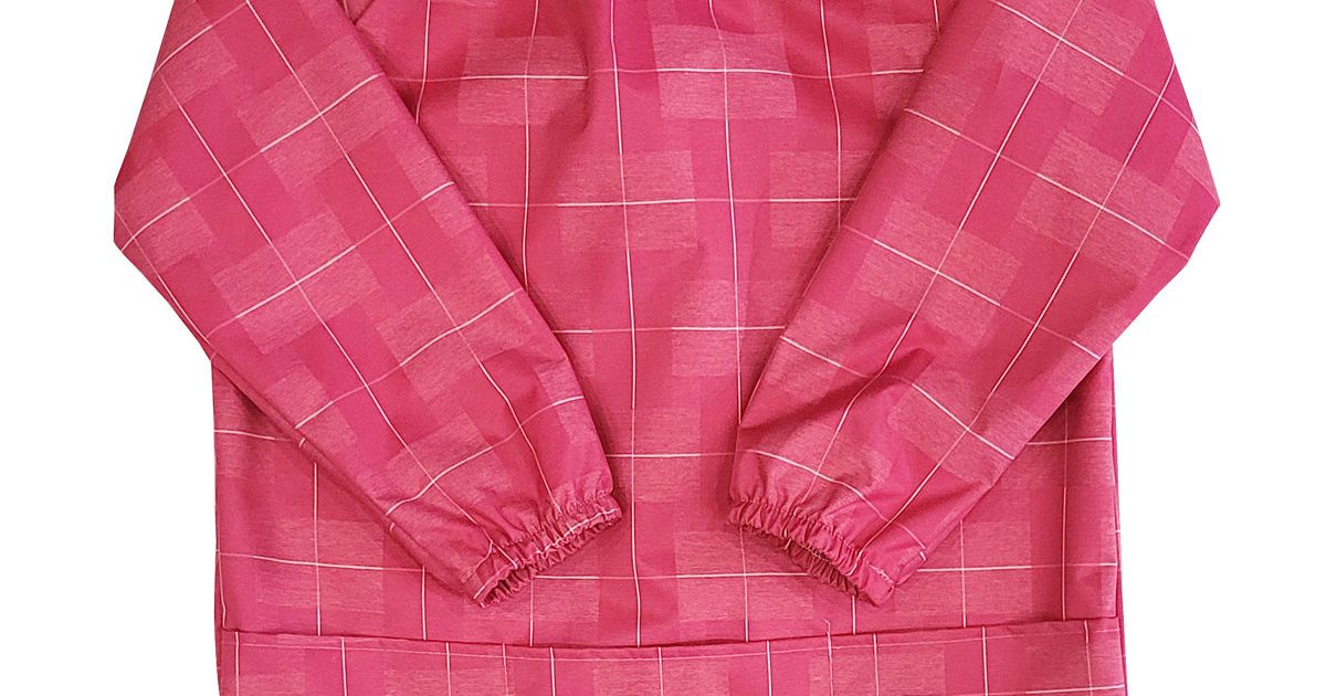 Kid smock - Pink Tiles | Perlimpinpin | Mouton Noir
