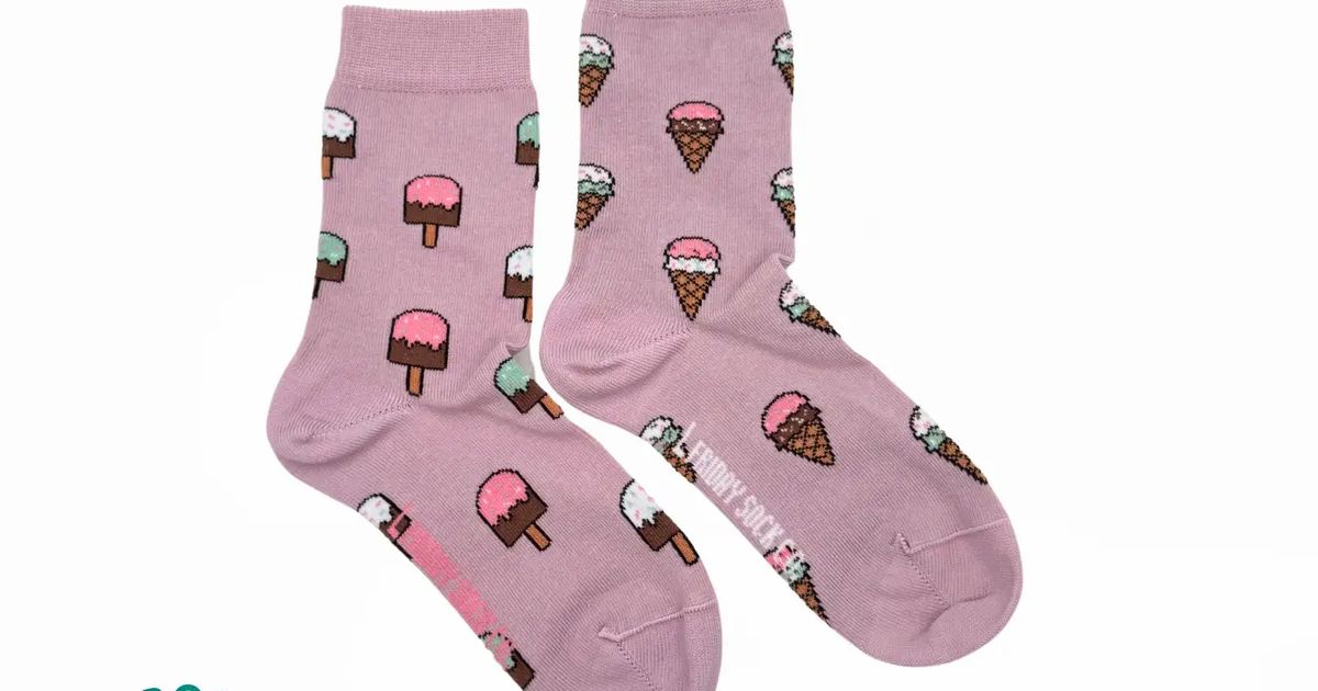 Kid's Socks Ice cream | Friday Sock Co. | Mouton noir