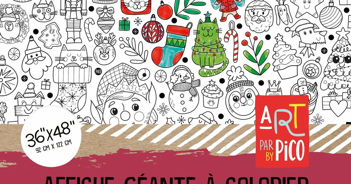 Giant Coloring Page - Christmas | PICO | Le Mouton Noir