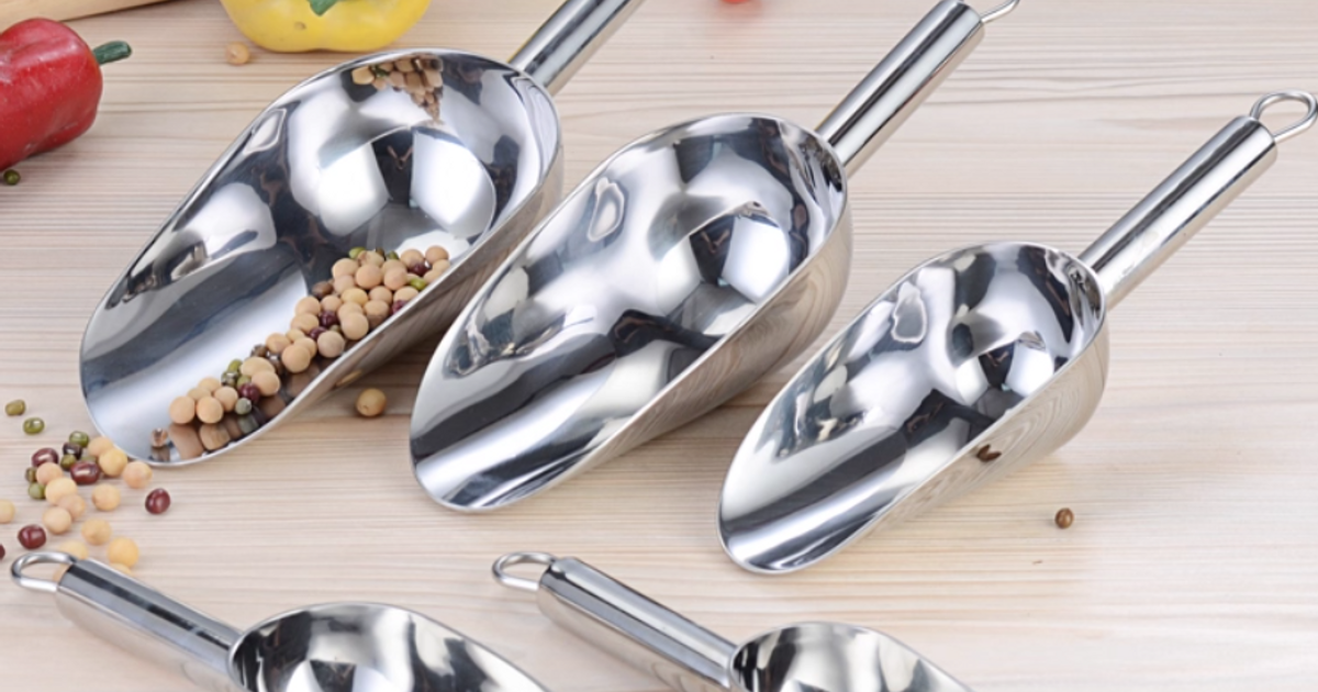 Stainless Steel Laboratory Scoops — 49ml to 472ml