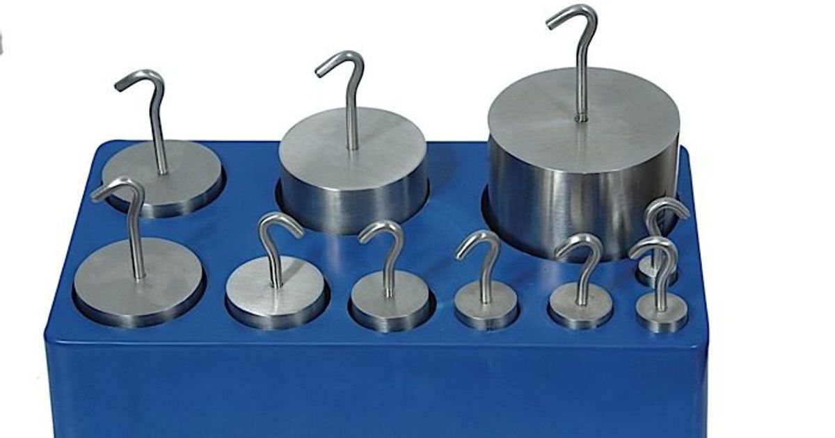 Hooked weight sets, stainless steel