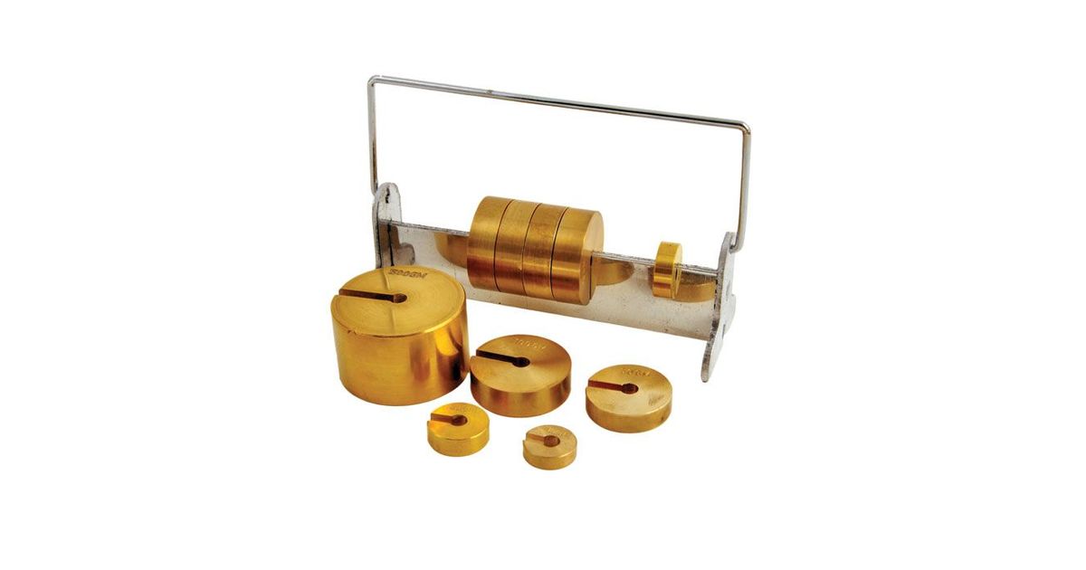 Deluxe Slotted Weight Set of 10, Brass Deluxe Slotted Weight Set of 10, Brass