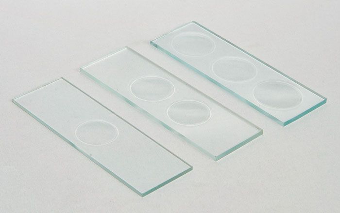Single, Two & Three Cavity Glass Slides