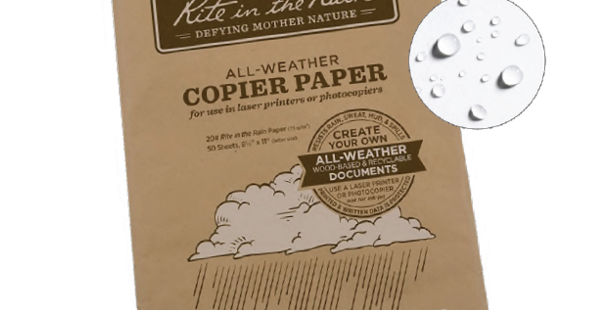 Sheets Rite in the Rain