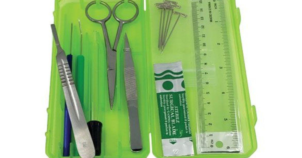 Dissection Kit, Set of 8, with Hard Case