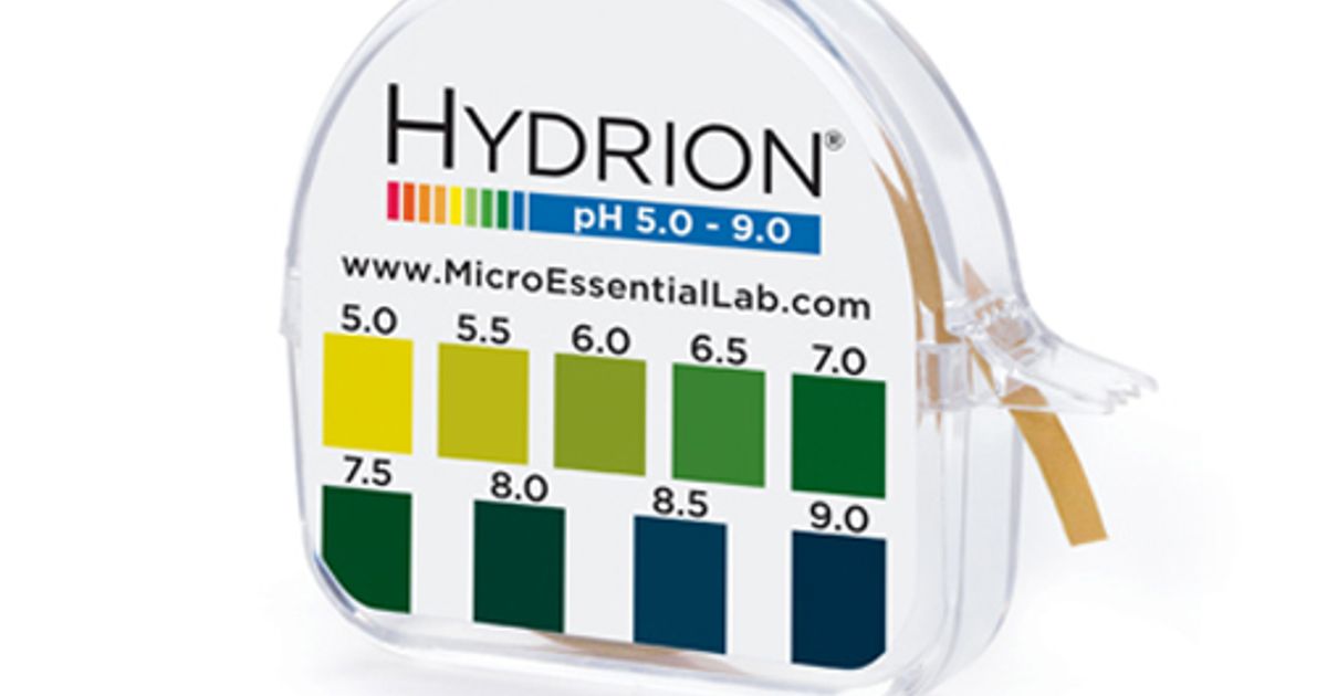 Hydrion Micro Essentials pH Paper S/R 5.0–9.0 – Accurate Short-Range pH ...