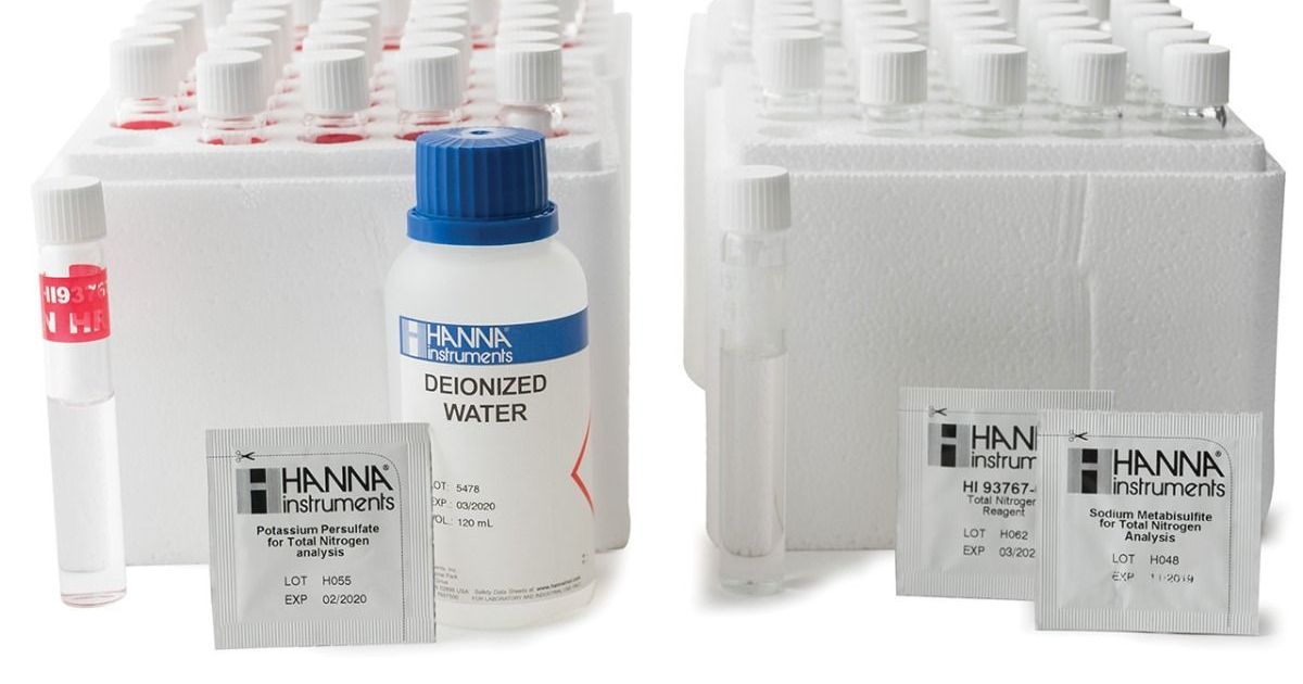 Total Nitrogen High Range Reagents (50 tests) - HI93767B-50