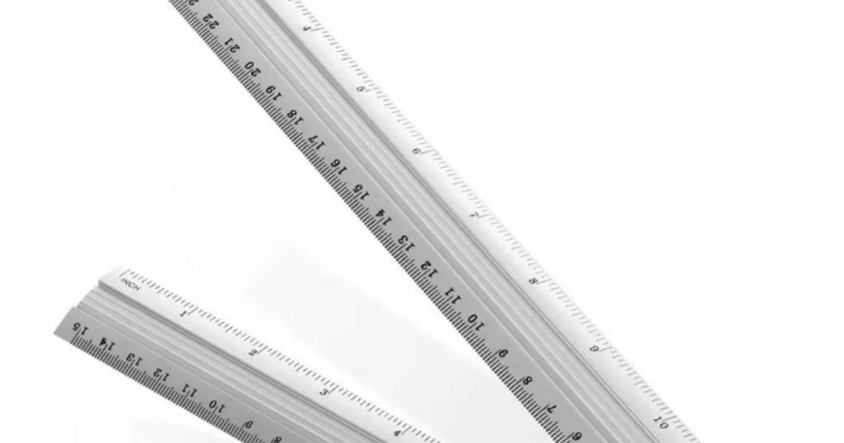 Rapid aluminum ruler (15 cm) (20 cm) (30 cm)