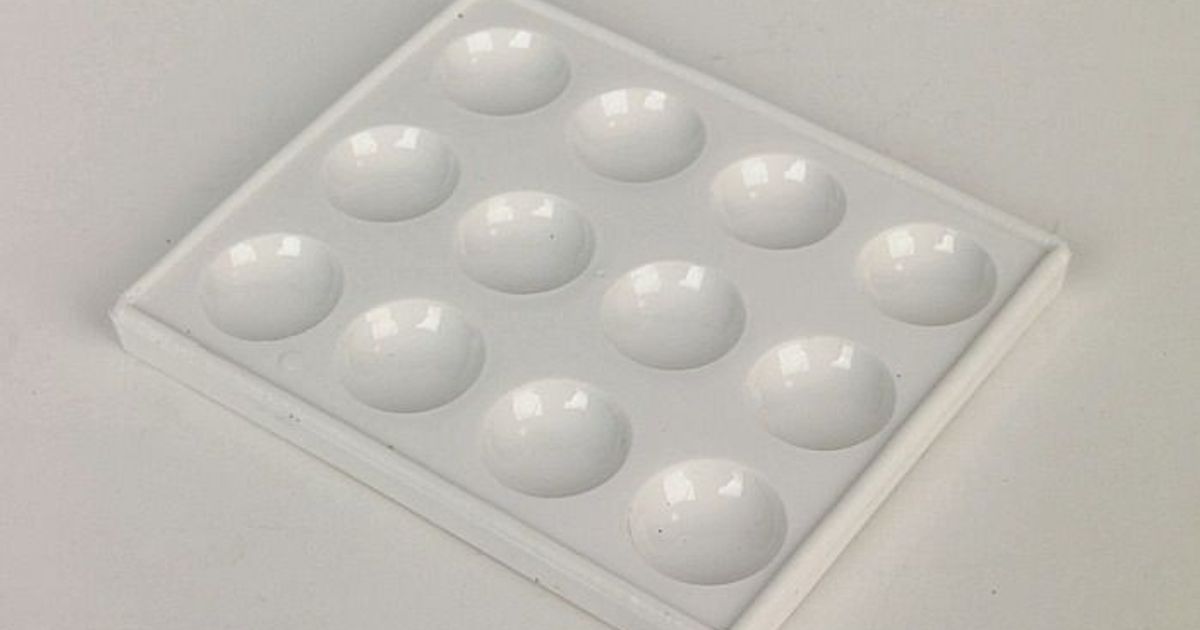 Plaque à spot, 12 cavités, plastique
