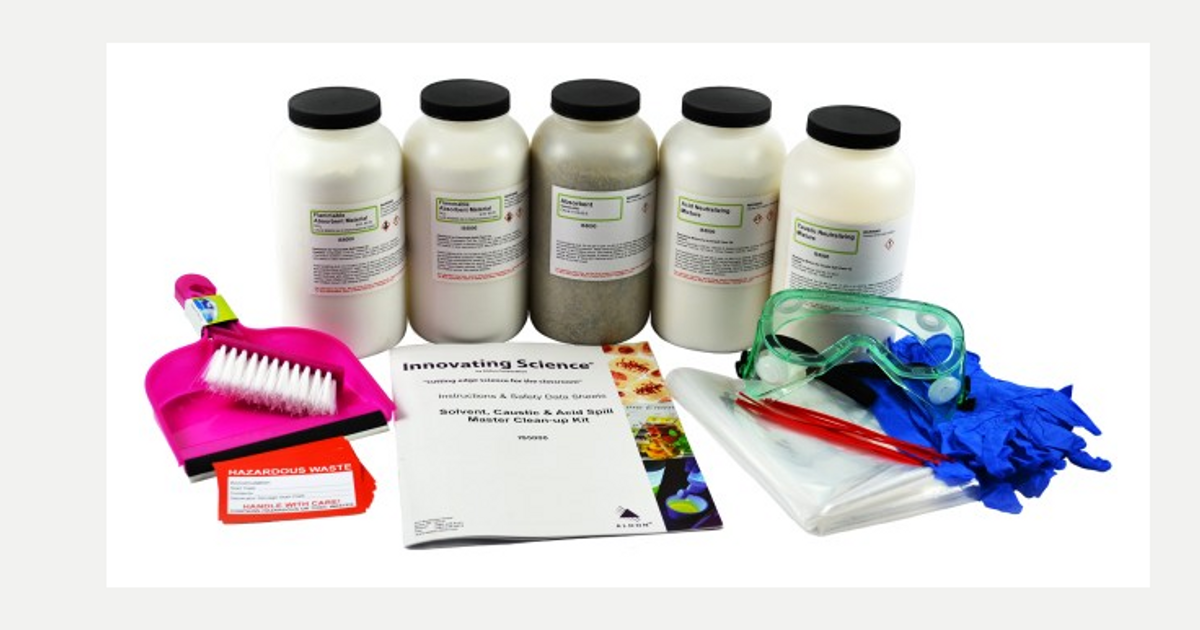 Combination Kit: Acids, Solvents, and Caustics