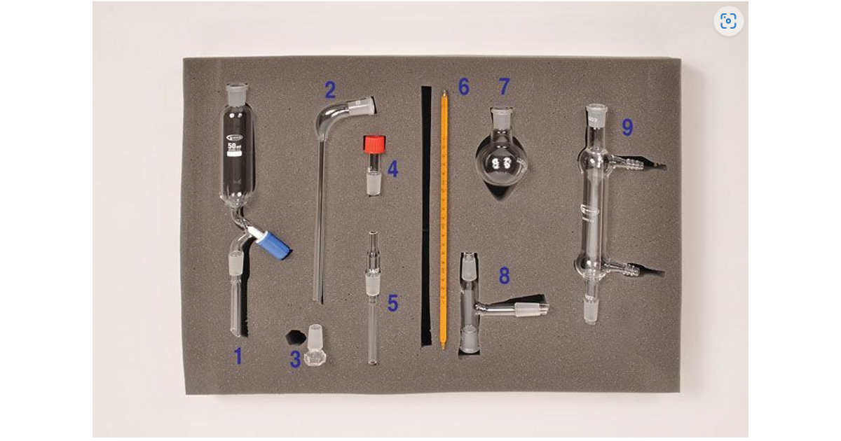 Organic Chemistry Glassware Kit 9 Pieces