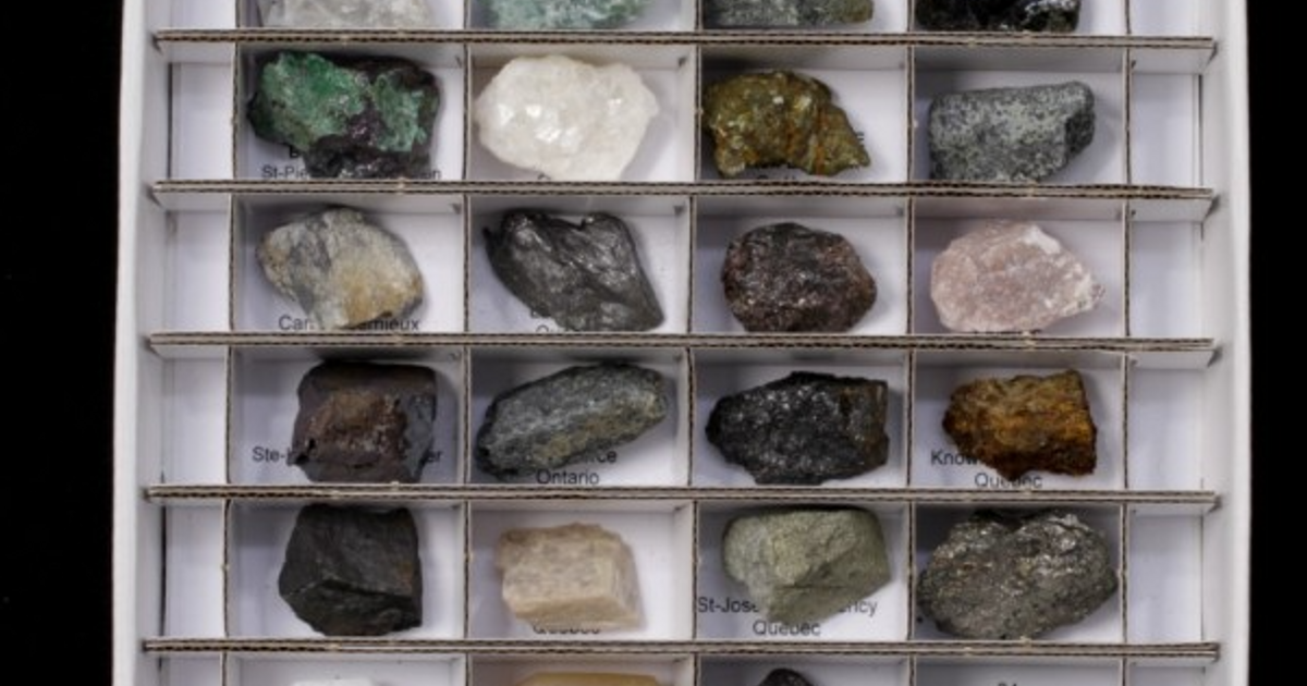 Prospector's collection of 24 minerals