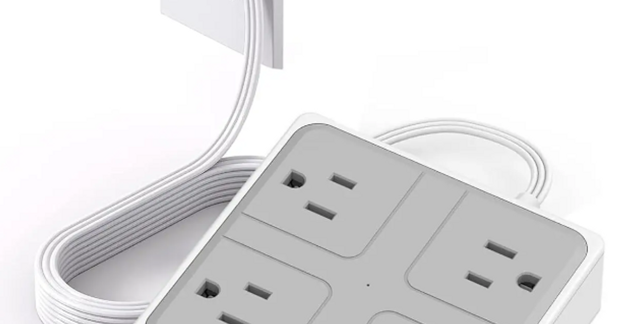 Rallonge plate anti-surtension pour l'intérieur, port USB, prises de ...