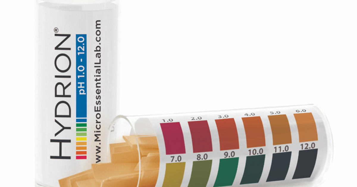 Hydrion pH Strips 1–12 – 100 Strips per Bottle, Accurate General ...