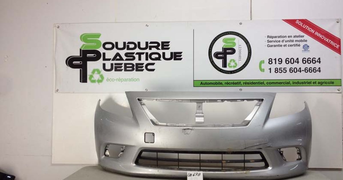 PARE-CHOCS AVANT NISSAN VERSA W FOG LIGHT 2014 ARGENT 100678