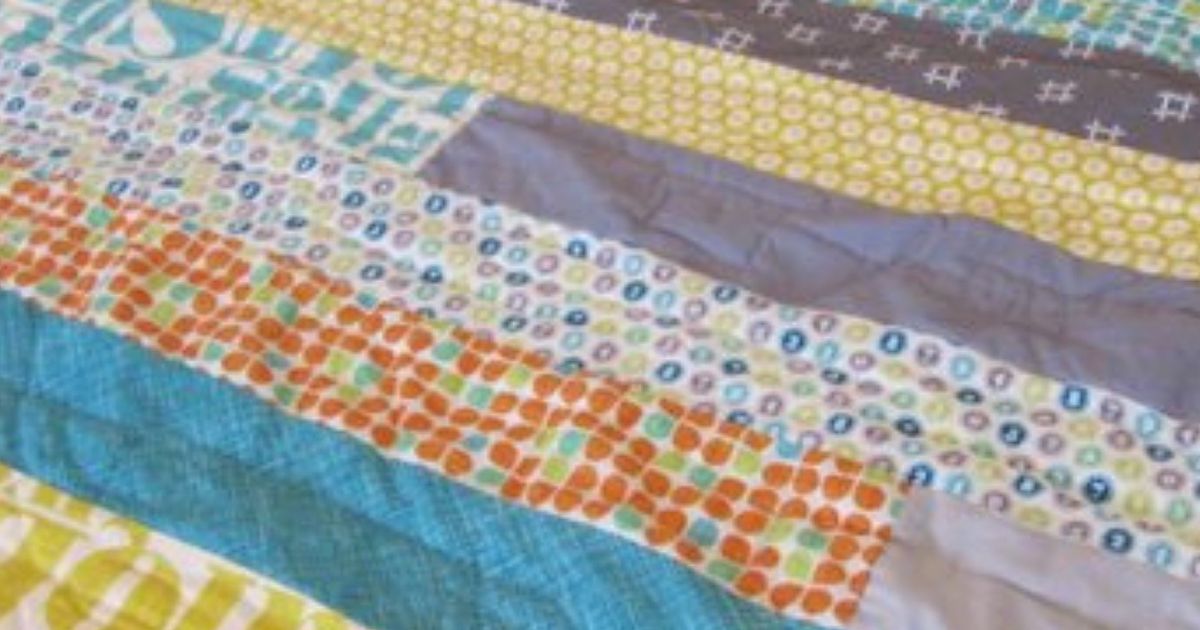 Annie Patchwork | Courtepointe personnalisée| Bandes asymétriques