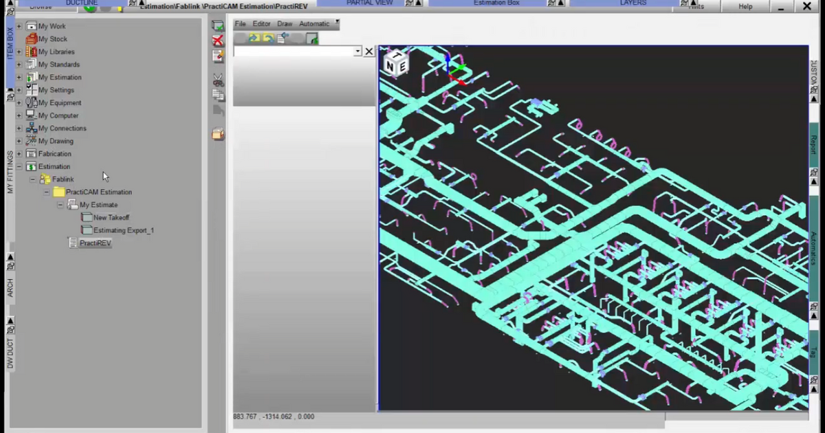PractiCAM/CAD Estimation Software