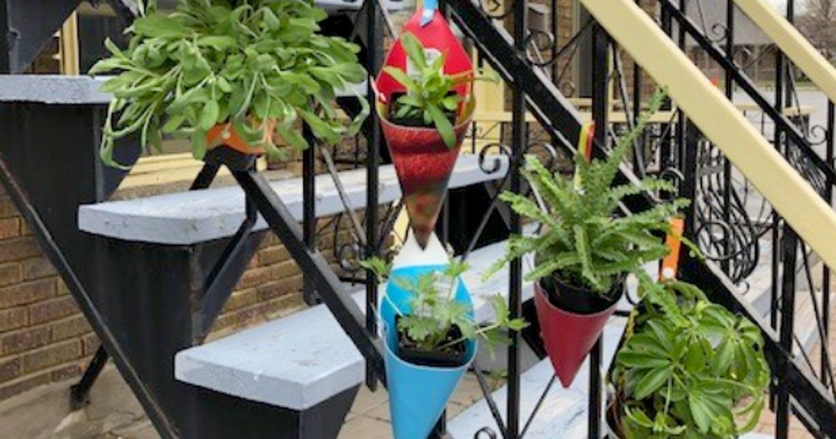 Jardinière cornet | Luciole.Québec