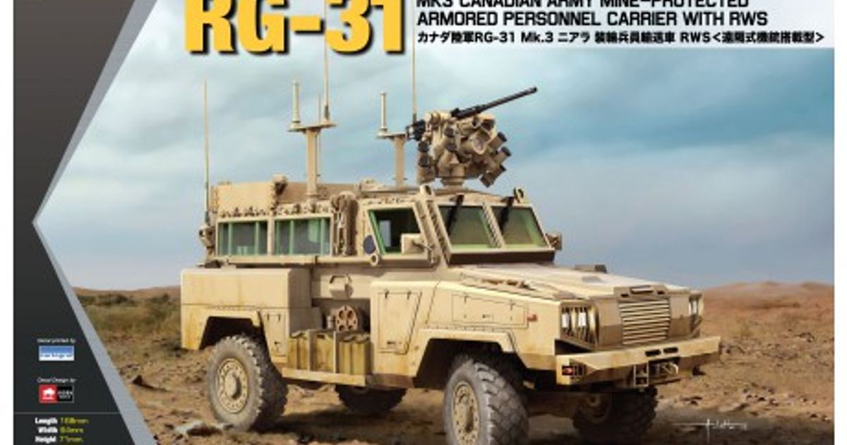 KINETIC (61010) RG-31 MK3 W/ Remote Weapon Station (Canada Army) 1/35
