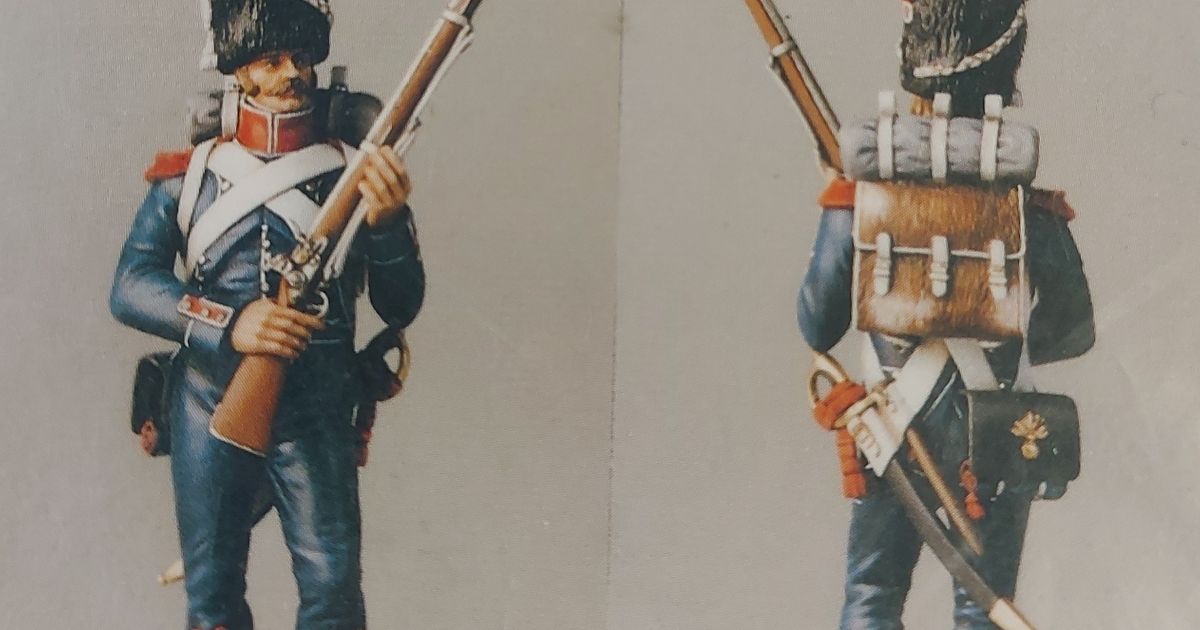 METAL MODELES (MM47) Carabinier d'infanterie légère 1809 54mm