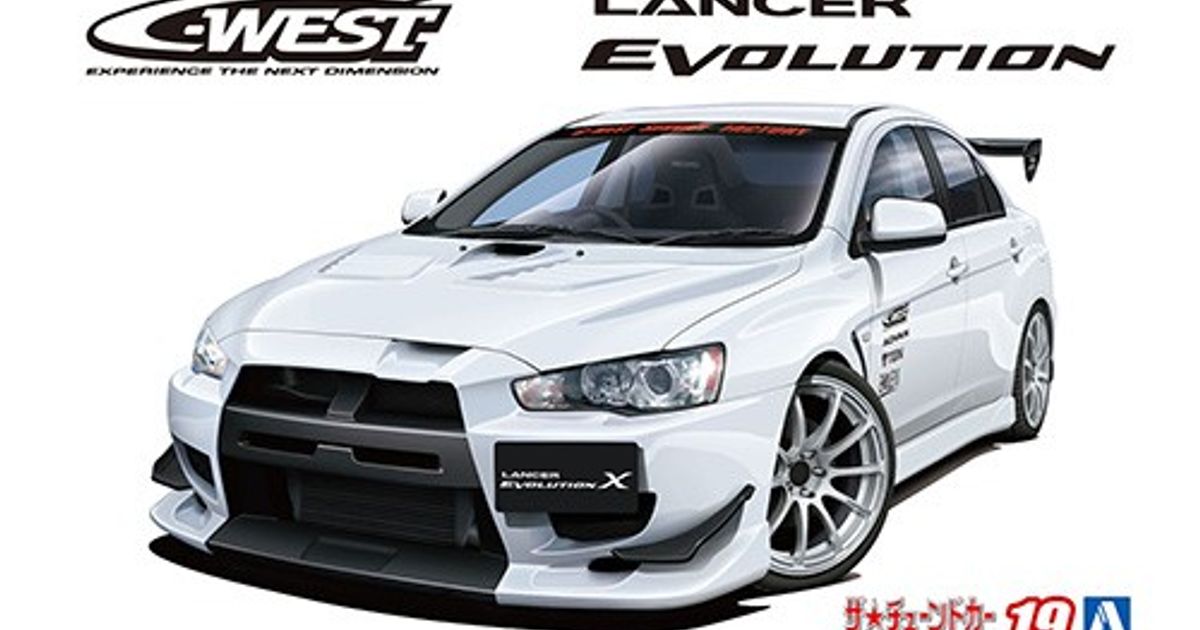 AOSHIMA 06929 C-WEST CZ4A Lancer Evolution 2007 Mitsubishi 1/24