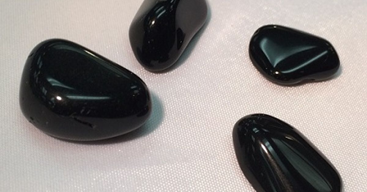 Obsidienne à reflet pierre roulée