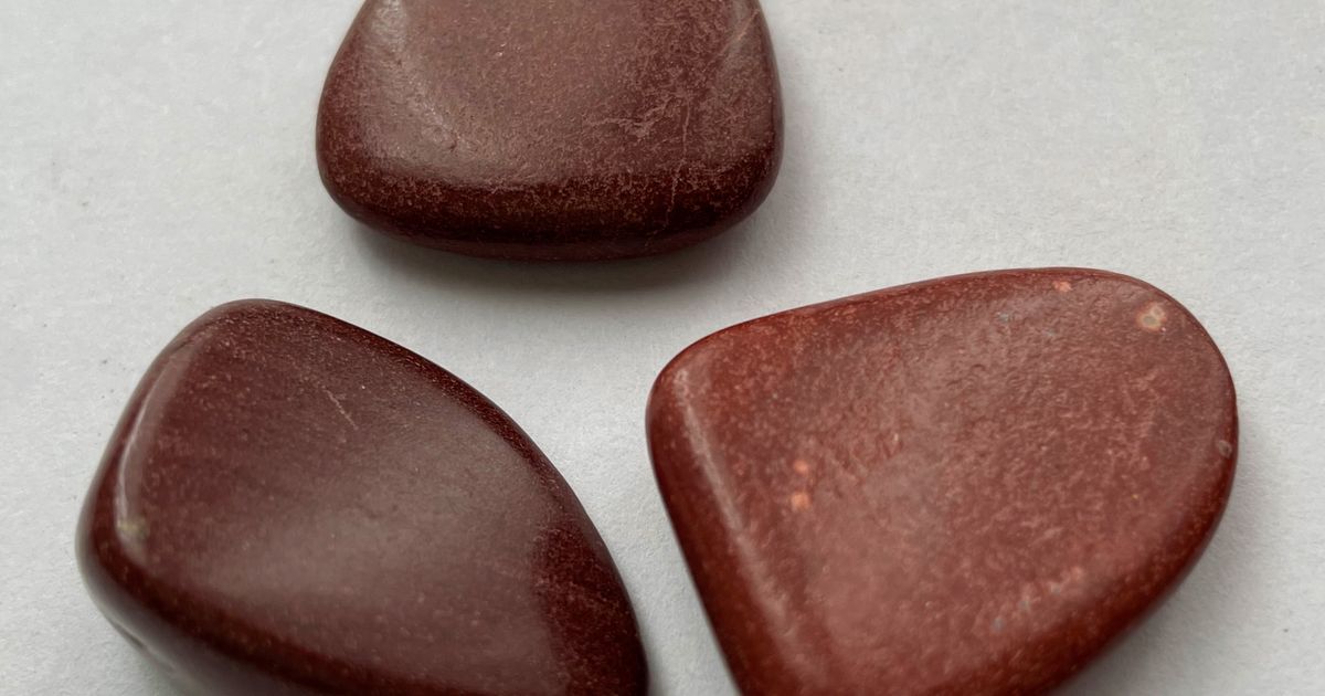 Pierre roulée Catlinite ou pipestone du Minnesota (USA)