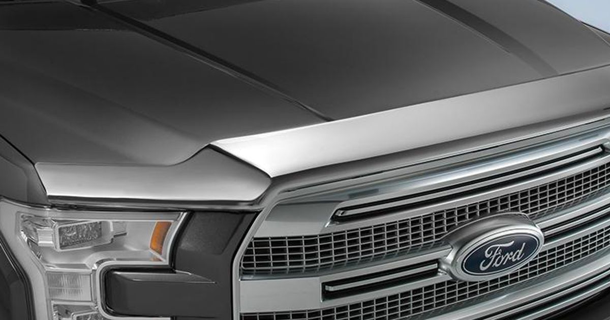 Déflecteur de capot gris fumé pour Ford F150