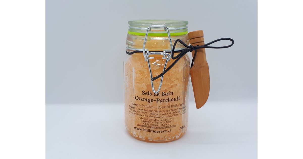 Sels de bain Orange et Patchouli Sels de bain Orange et Patchouli