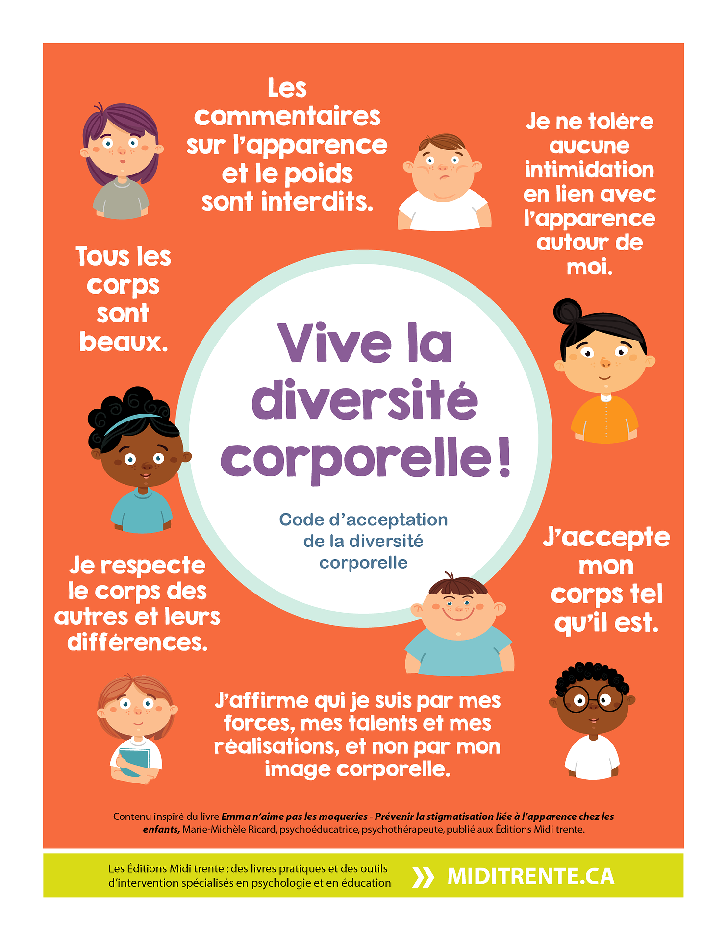 Vive la diversité corporelle! | Midi-trucs | Éditions Midi trente