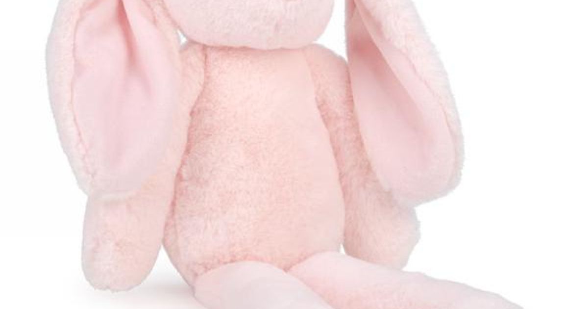Pink rabbit plush