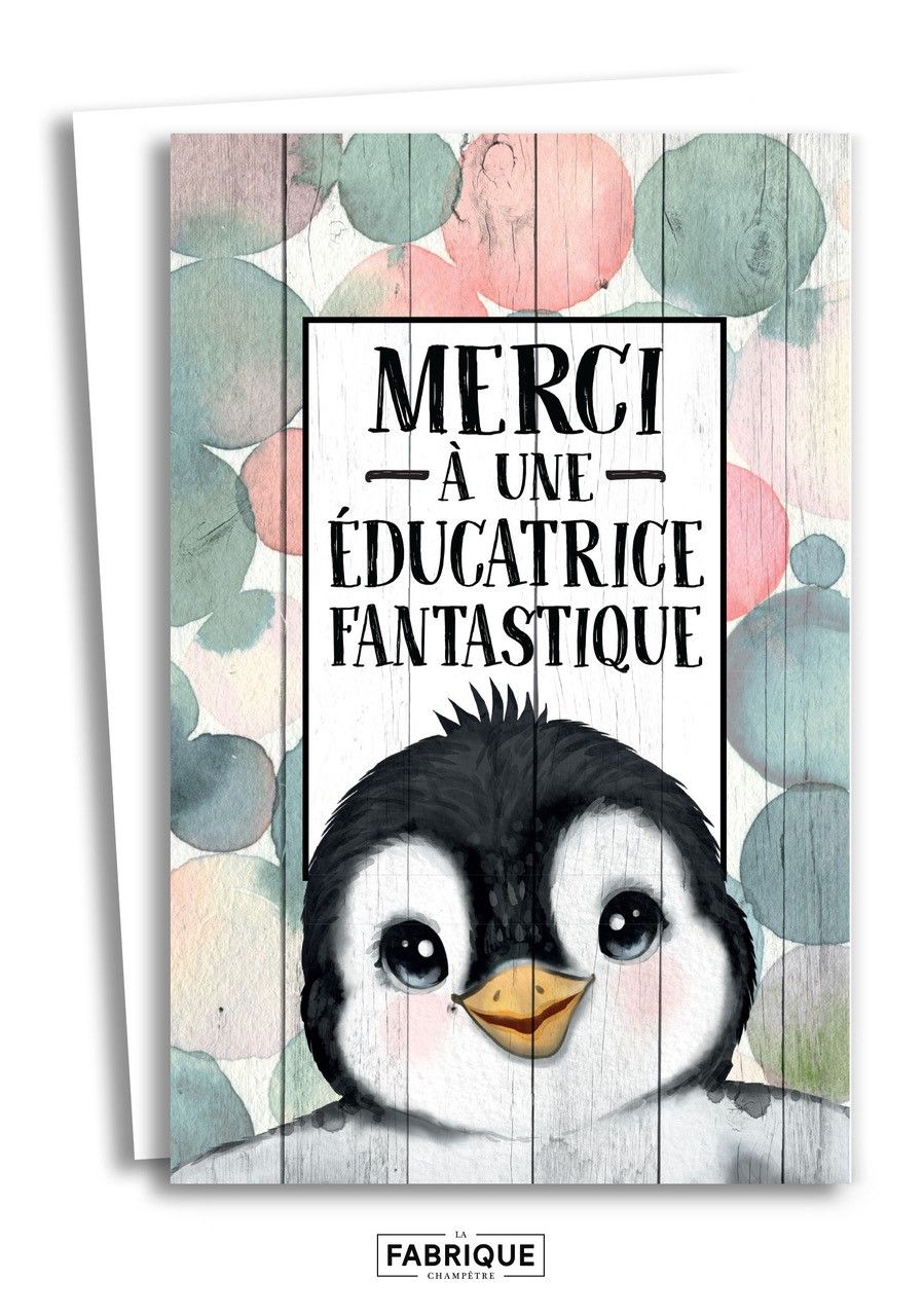 Carte Merci Éducatrice