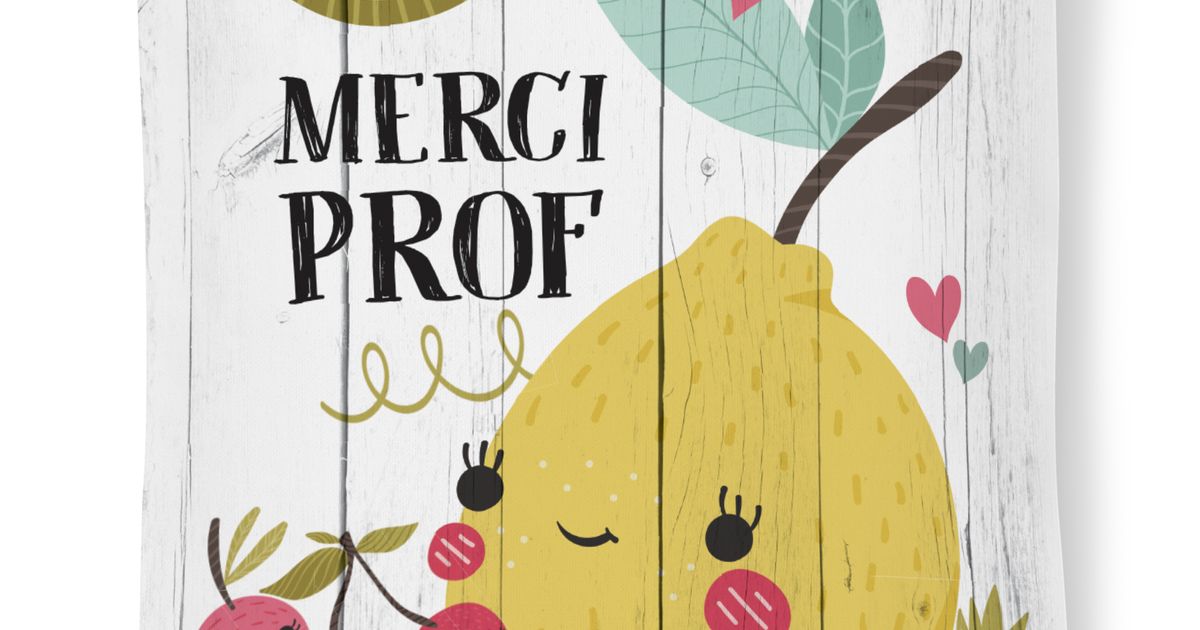Coussin "Merci prof"